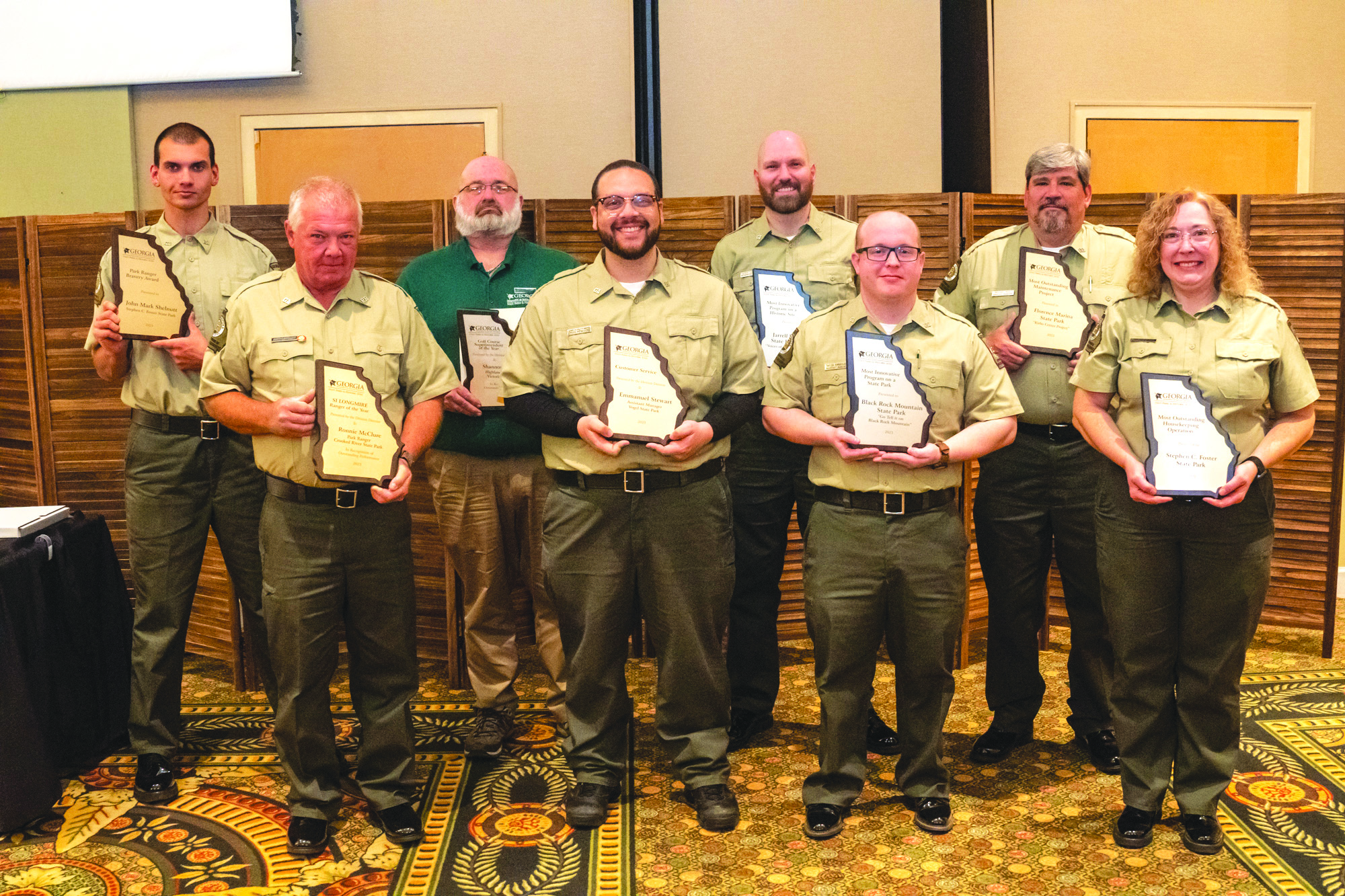 Georgia State Park and Historic Site employees receive awards during ...